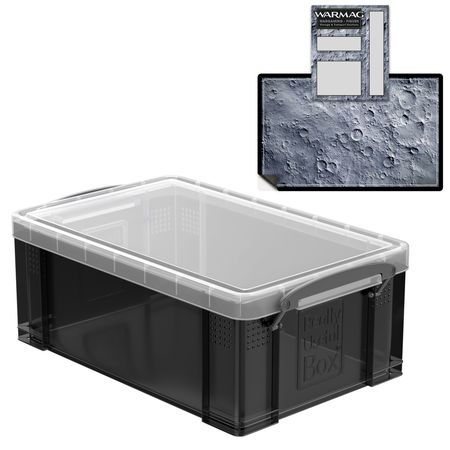 Smoke Storage Boxes with Base Sheet (4 or 9 Litre, Transparent Black ...