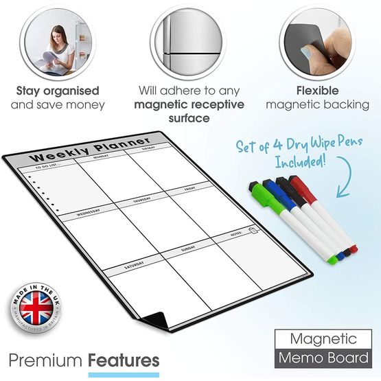 Magnetic Weekly Planner and Organiser - Portrait from £10.95