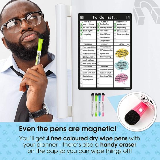 Magnetic Weekly Whiteboard To Do List & Planner from £8.95