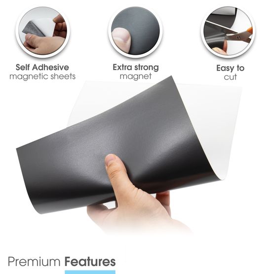 0.85mm Self-Adhesive Magnetic Sheets for Crafting | The Magnet Shop