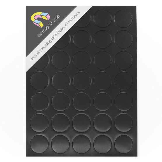 25mm Self-Adhesive Magnetic Circles | The Magnet Shop
