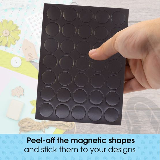 25mm Self-Adhesive Magnetic Circles | The Magnet Shop