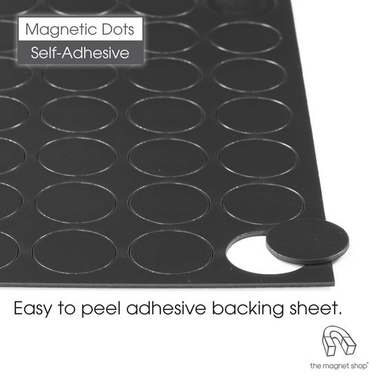 25mm Self-Adhesive Magnetic Circles | The Magnet Shop