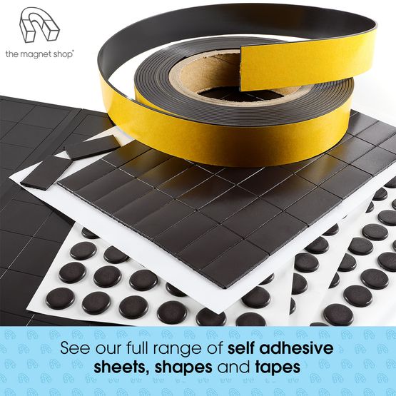 25mm Self-Adhesive Magnetic Circles | The Magnet Shop