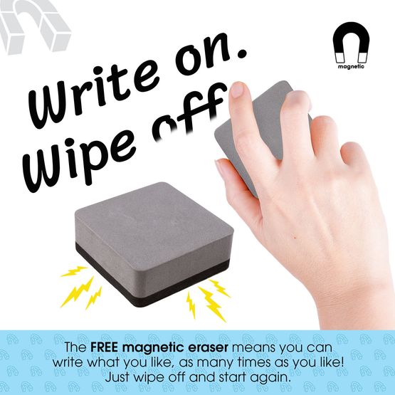 Magnetic Dry Wipe Pens & Magnetic Eraser from £6.49